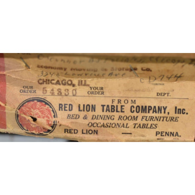 Mid Century Chinoiserie Table Nightstand by Red Lion Table Company in ...