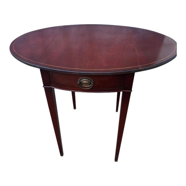 1960s Paine Furniture Federal Style Fold-Down Side Tabes | Chairish
