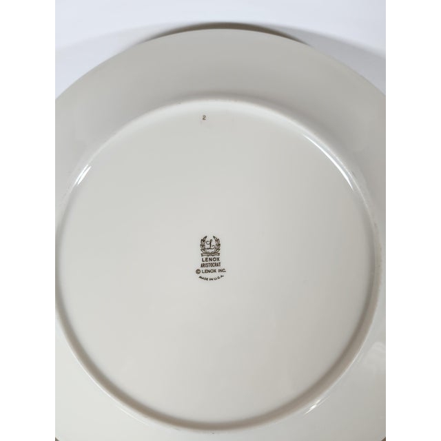 1940s Lenox Aristocrat China Dinner Plates Set of 4 Ivory With Heavy ...