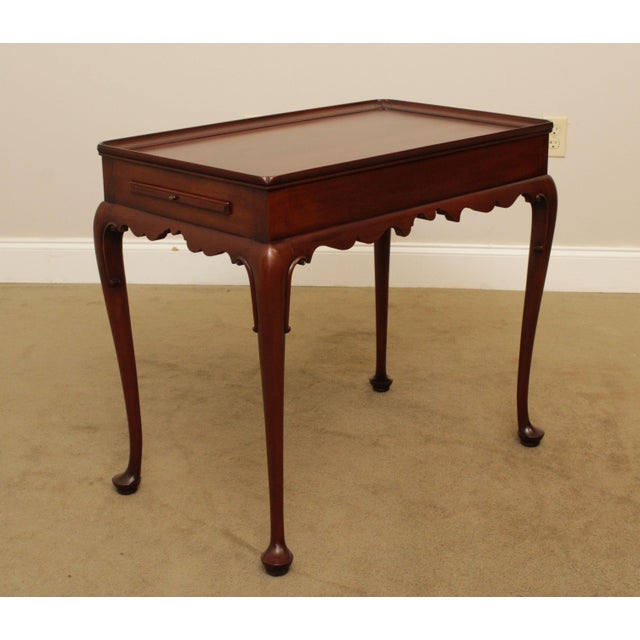 Kittinger Colonial Williamsburg Mahogany Queen Anne Tea Table (CW 8 ...