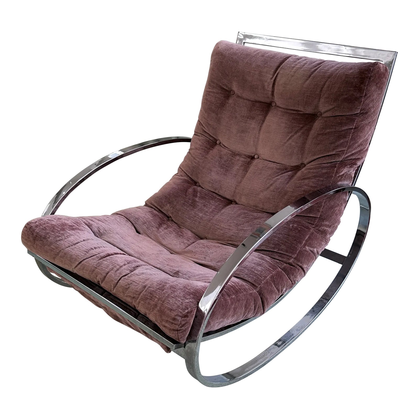 Renato Zevi Ellipse Rocking Chair by Selig | Chairish