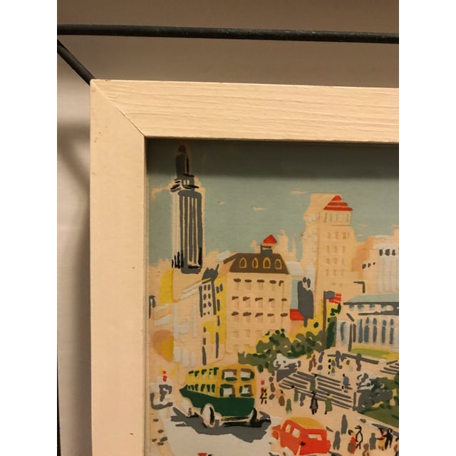 Mid 20th Century Mid-Century Modern Illustration Depicting New York ...