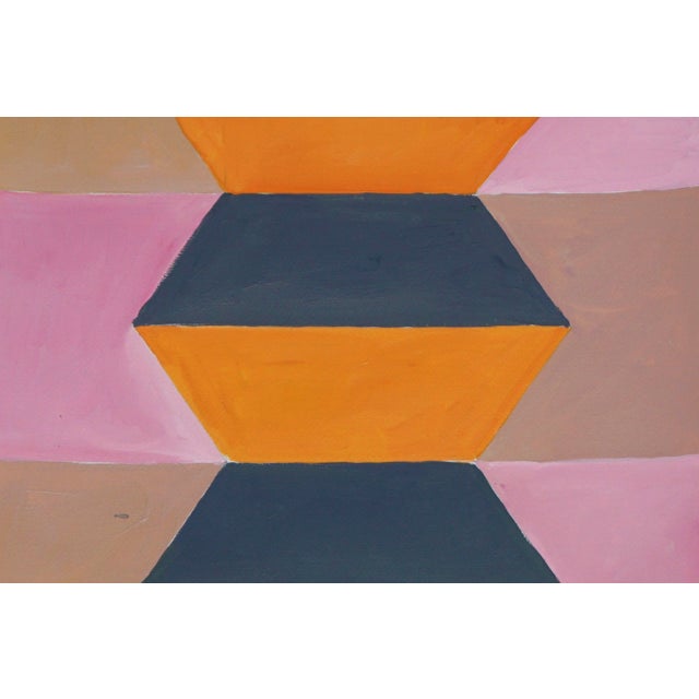 2022, Abstract Geometric Patterns Triptych of "Monumental Flower Pot ...
