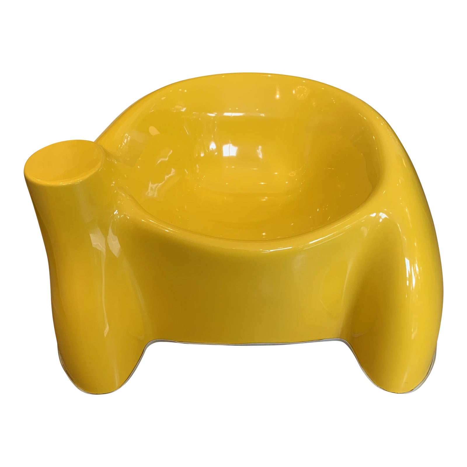 Wendell Castle Yellow “Castle” Chair | Chairish