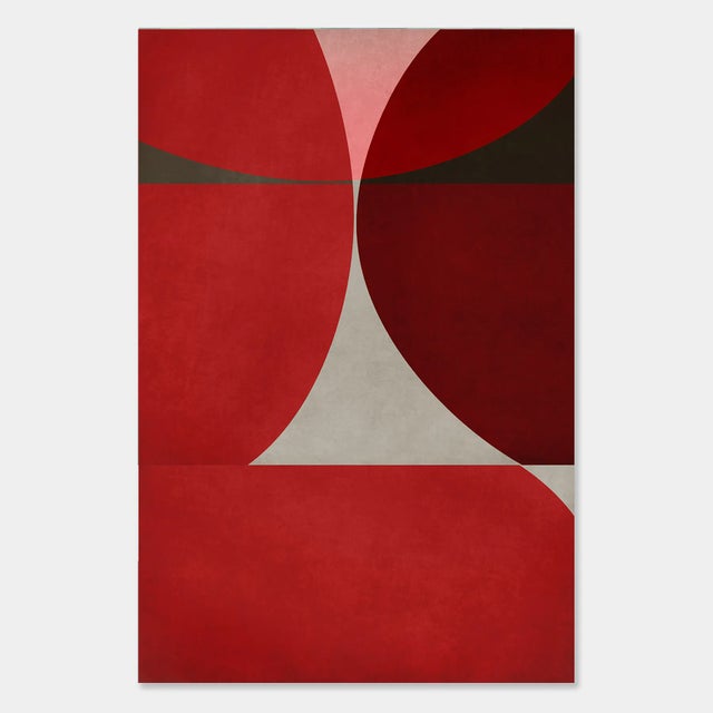 Mid-Century Modern Red Art Print "Scarlet Figure No.1" by Angela ...