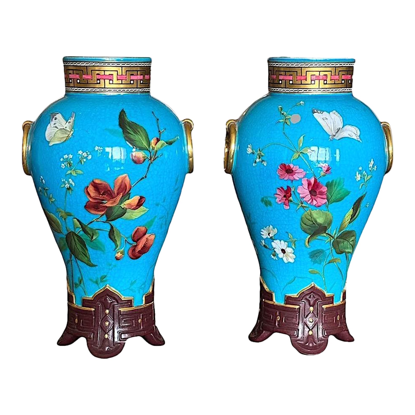 Christopher Dresser for Minton Museum Quality Aesthetic Period Blue ...