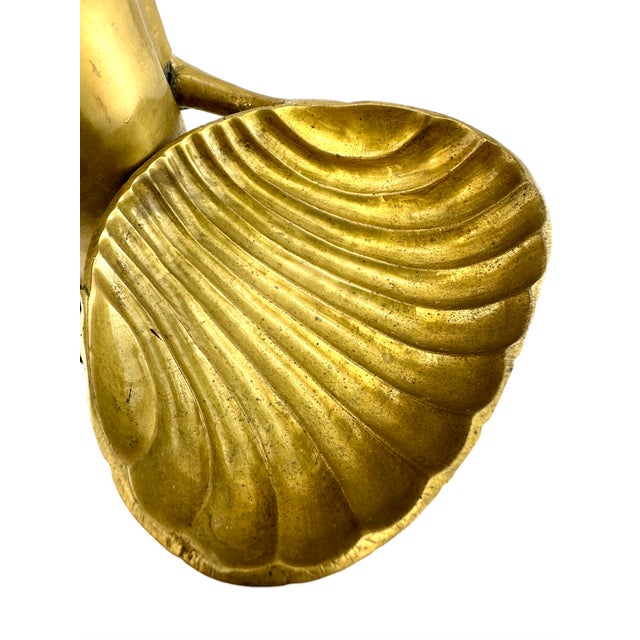 Vintage Brass Cat Butler Statue | Chairish