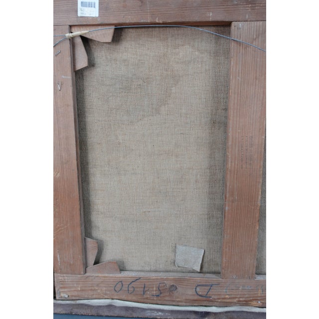 Henri Dabadie French Impressionist San Gimignano Oil Canvas Painting | Chairish