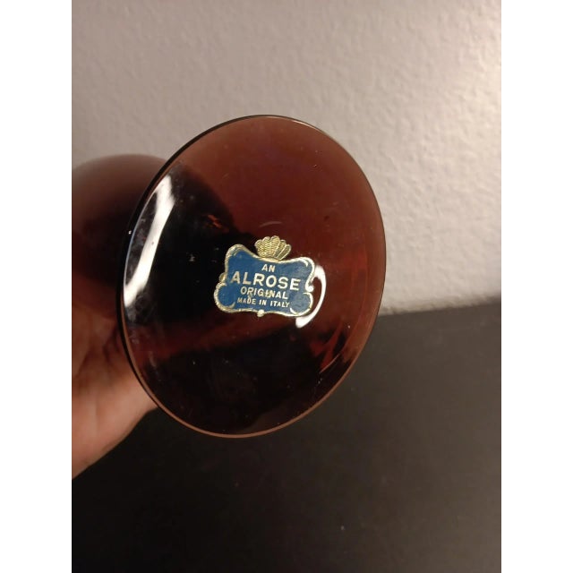 1980s Alrose Original Made in Italy Amethyst Ombre Cased Glass Vase ...