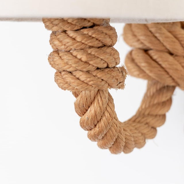 1960s French Rope Sconce by Audoux Minet | Chairish