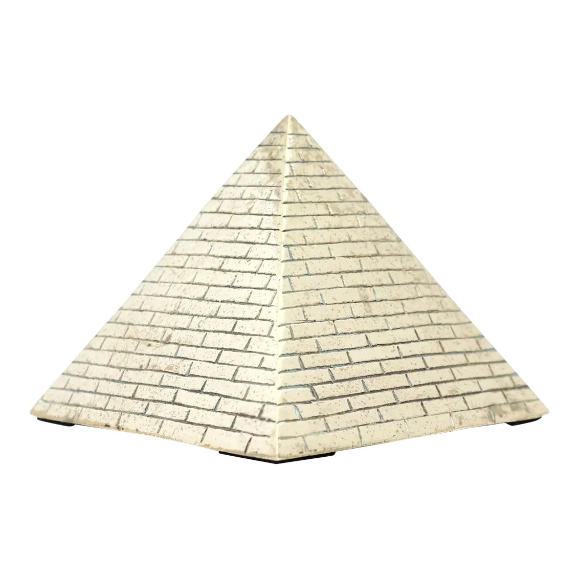 Late 20th Century Large Brass Pyramid | Chairish