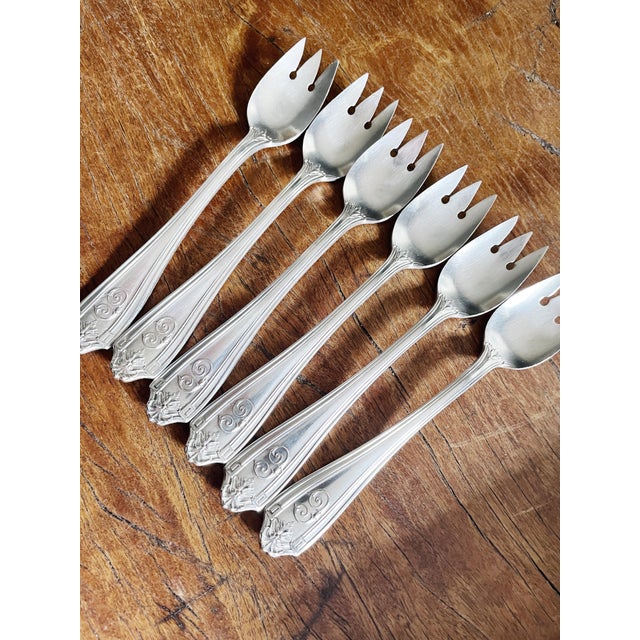 1930s Set of 6 Ice Cream Forks From Hotel Commodore in Nyc | Chairish
