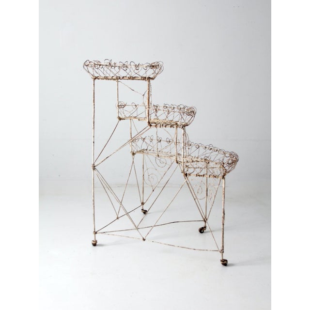 Victorian Wire Plant Stand | Chairish