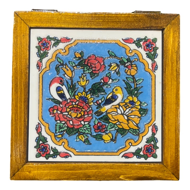 Ceramic Jewelry Box with Velvet Lining, 1980s | Chairish