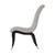 Contemporary Art Deco Scrolling Dining Chair | Chairish