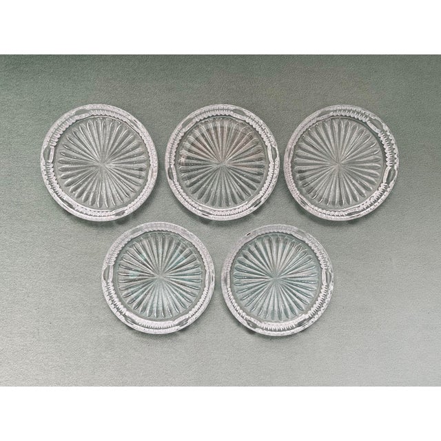 Vintage Cut Crystal Coasters- Set of 5 | Chairish