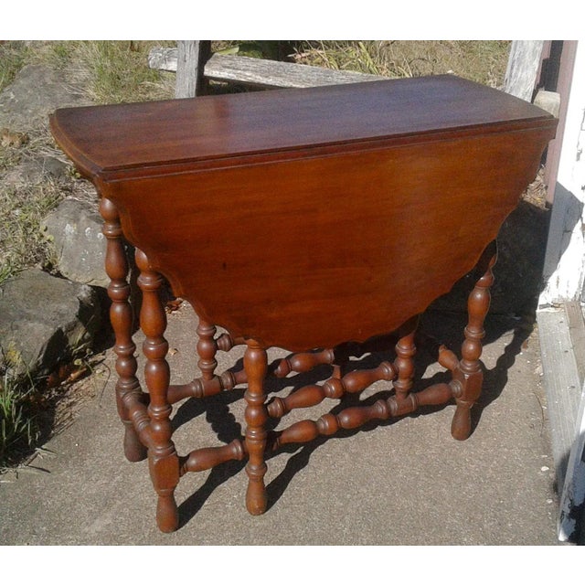 Early 20th Century Antique Imperial Mahogany Gate Leg Drop Leaf Table Grand Rapids Michigan ...