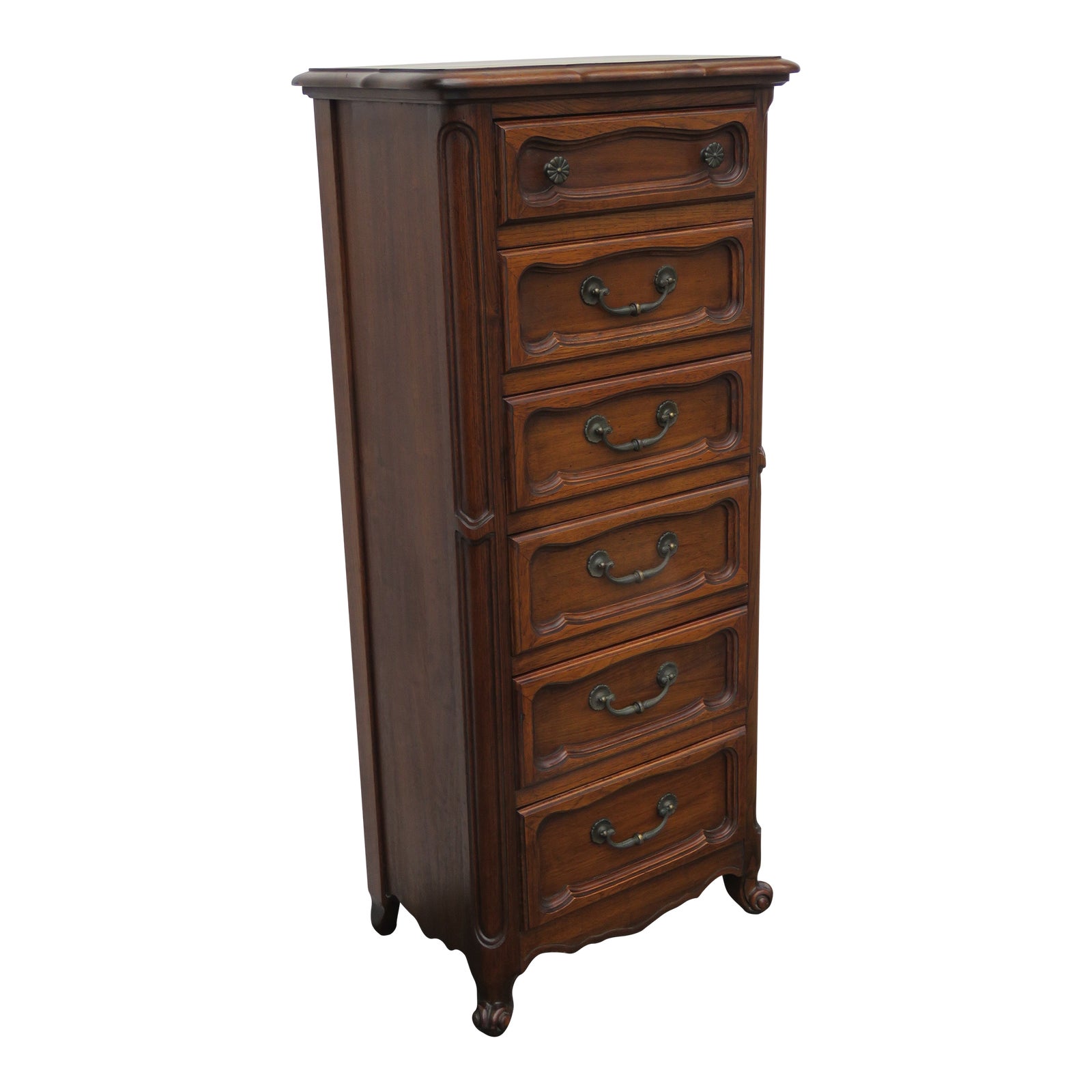 Permacraft Furniture French Tall Narrow Lingerie Jewelry Chest | Chairish