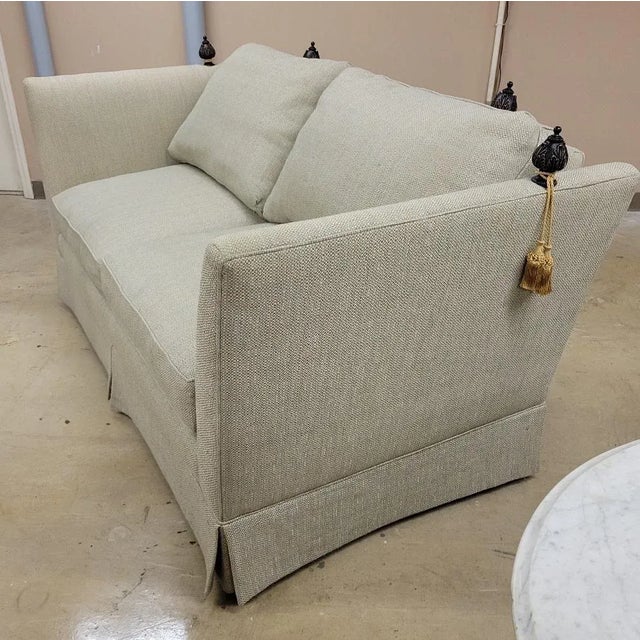 20th C Traditional Knole Drop Arm Sofa Loveseat Sofa | Chairish