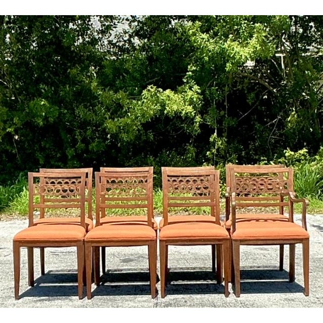 Vintage Regency Ring Back Dining Chairs - Set of 8 | Chairish