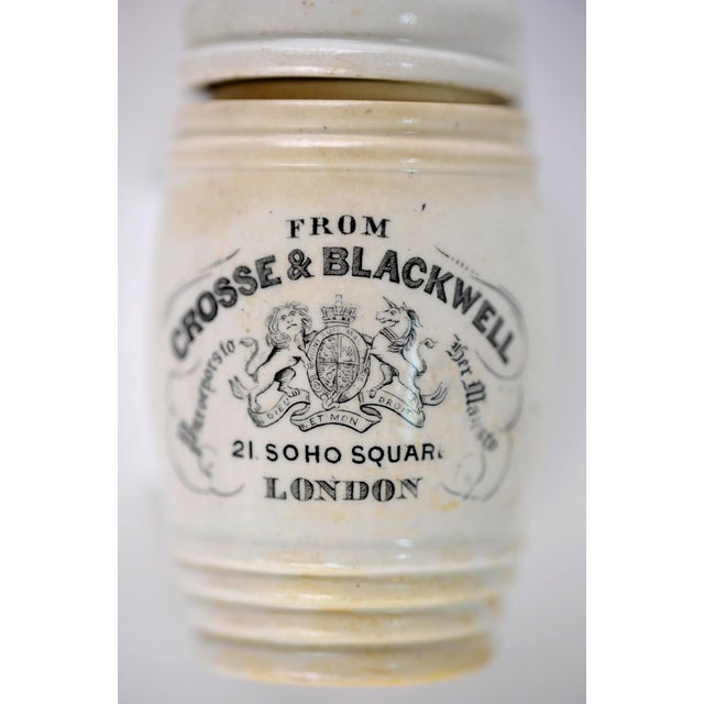 Vintage Antique Anchovy Paste Barrel Type Jars - a Pair | Chairish