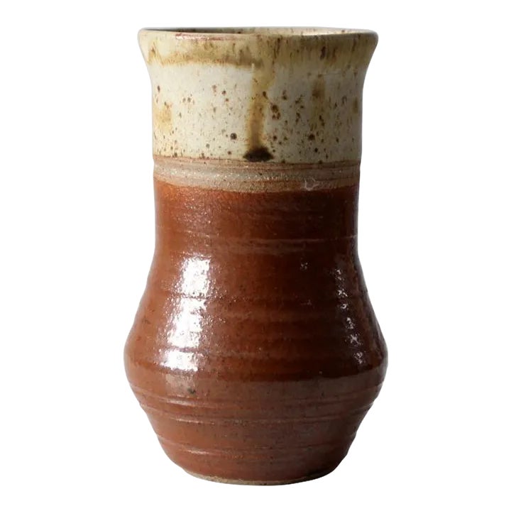 Vintage Studio Pottery Vase | Chairish