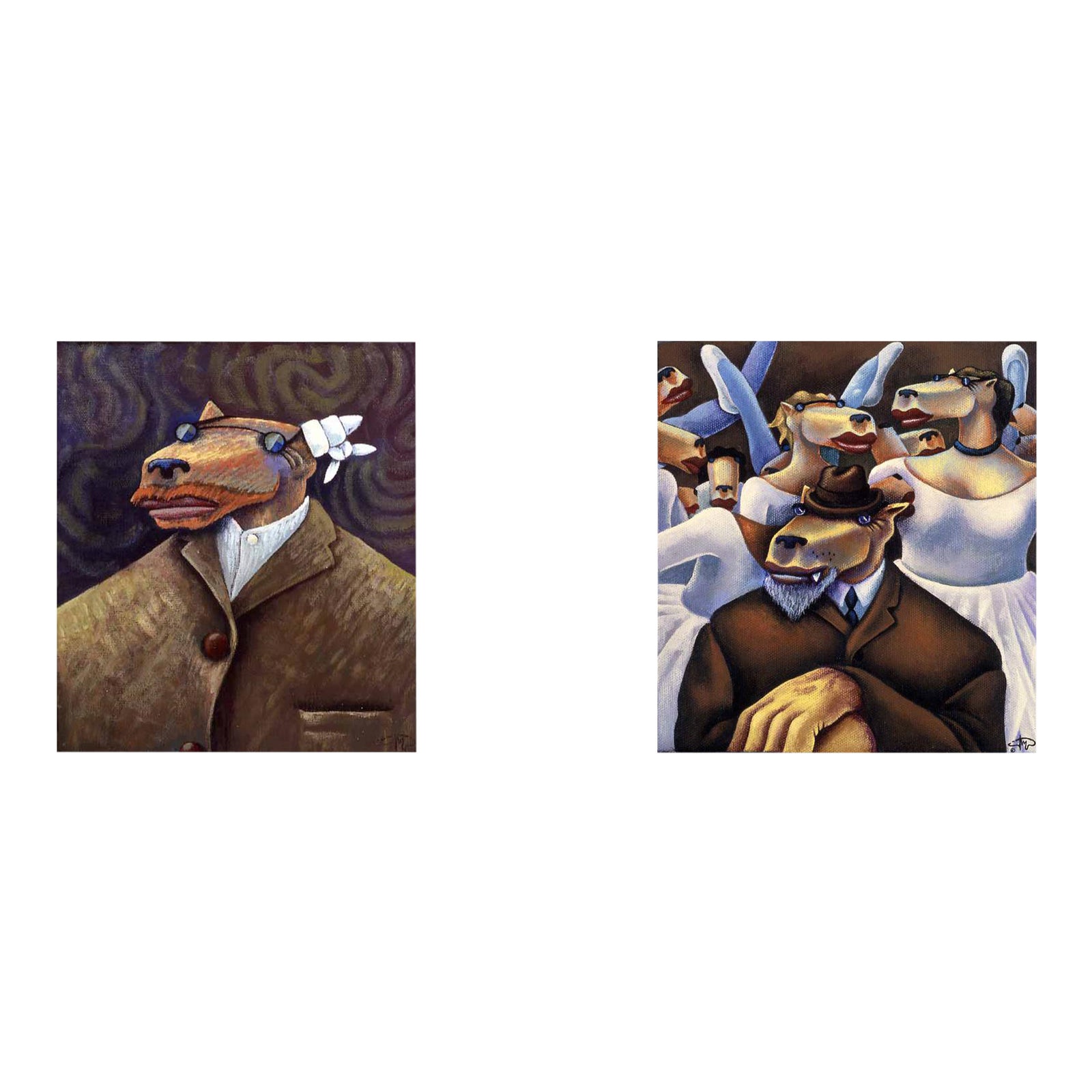 Markus Pierson "Art History Coyote Portraits of Degas and Van Gogh ...
