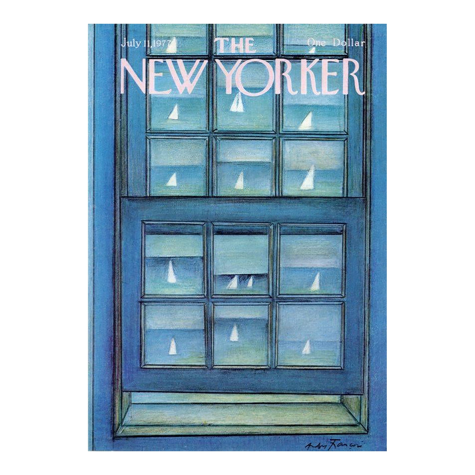 1977 Vintage New Yorker Cover, July 11 (Andre Francois), Original New ...