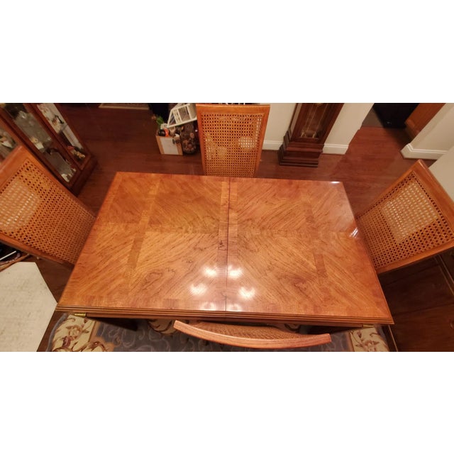 Vintage Drexel Burl Wood Dining Room Set – Complete Suite With Original ...