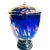 Mid-Twentieth Century Murano Art Glass Covered Compote With Inlaid Gold ...