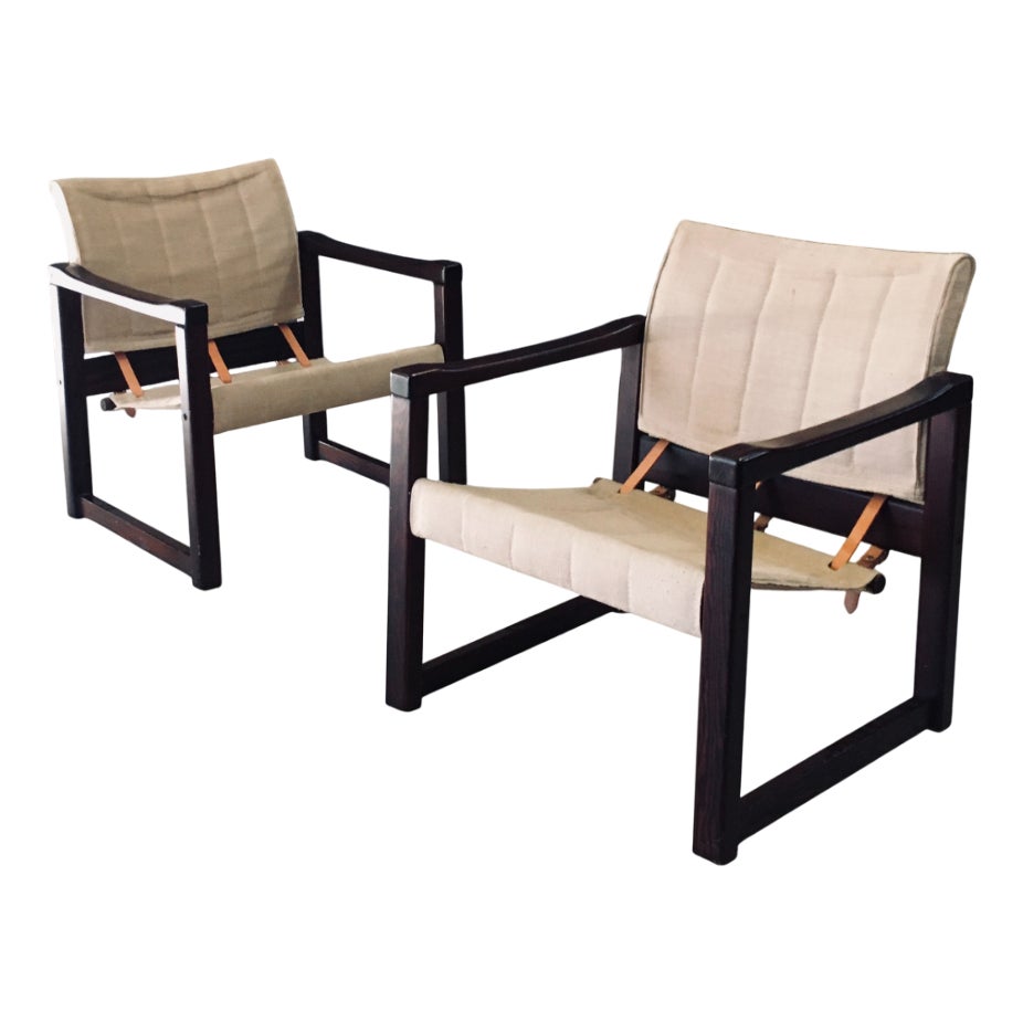 Diana Safari Lounge Chairs attributed to Karin Mobring for Ikea, 1970s ...