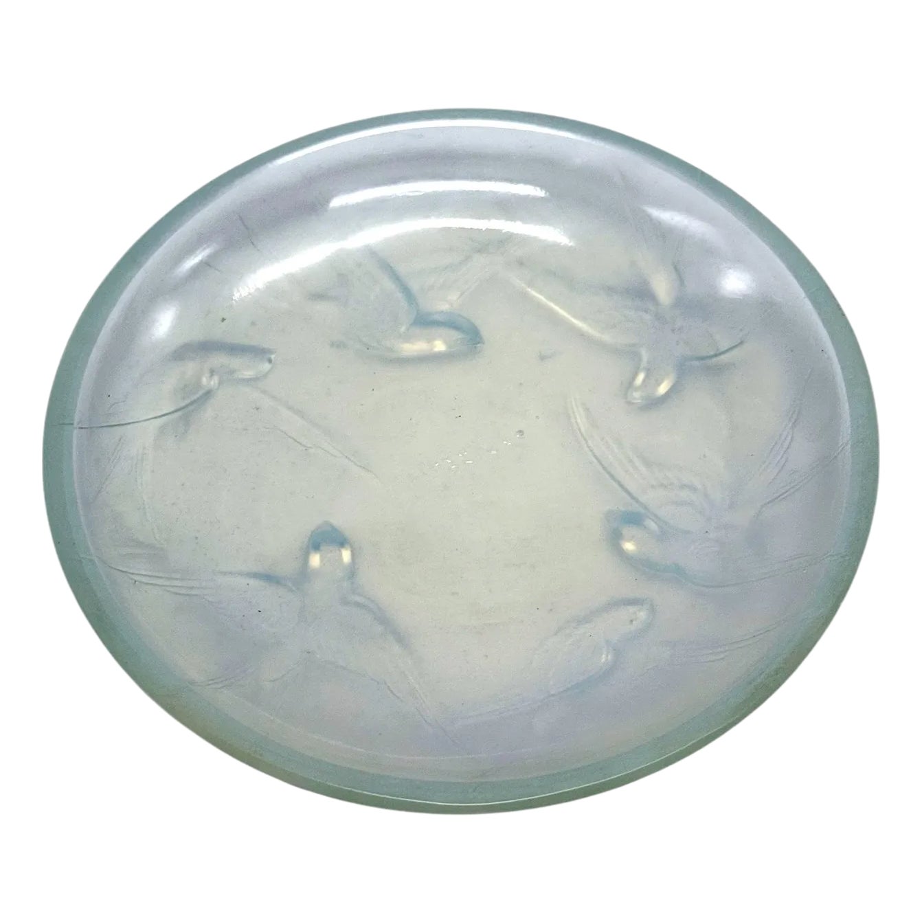 1930s Sabino Opalescent Art Glass Sparrow Dish | Chairish