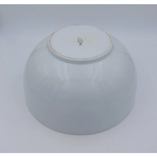 Large Grethe Meyer Blue Line Punch Bowl for Royal Copenhagen | Chairish