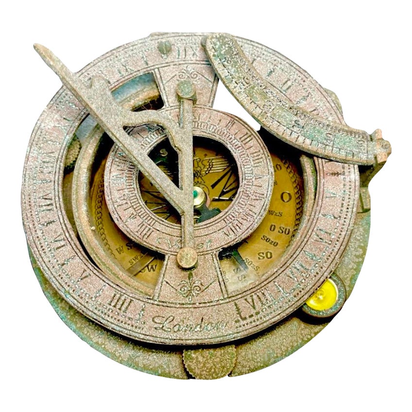 1940s Sundial Compass World War II Era British Royal Navy | Chairish