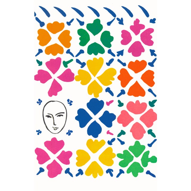 1958 Lithograph "Décoration - Masques" (Decoration - Masks) After Henri ...