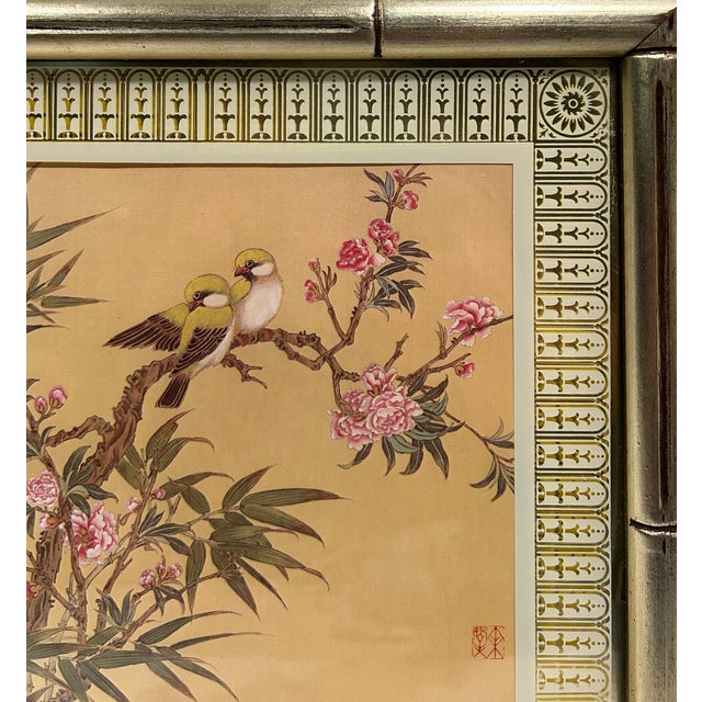 Vintage Chinoiserie Bird Art Prints by George Nathan, 1981 | Chairish