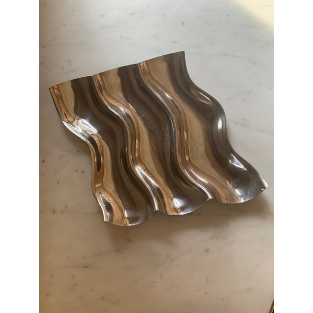 1970s Sergio Asti for Icm Italy Silver Boca Fruit Bowl | Chairish