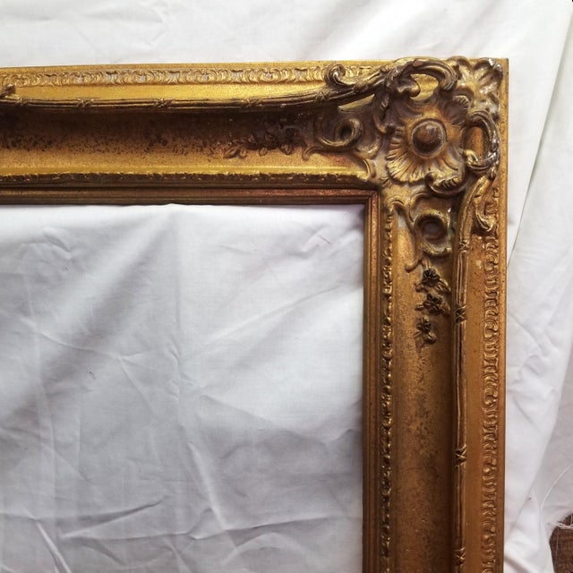 1960s Large Ornate Gold Frame | Chairish