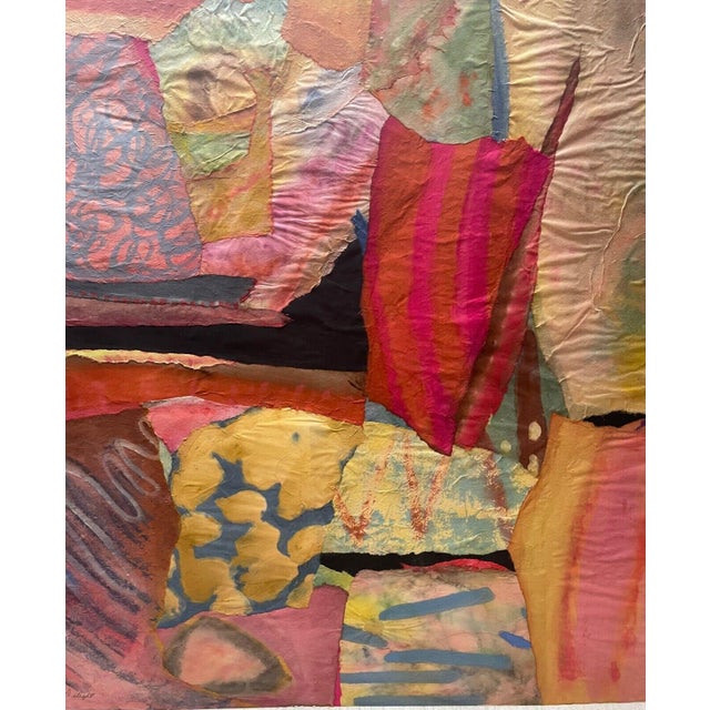 Vintage 1986 Pat Monson 'vegetarian's Delight' Paper Abstract Collage ...