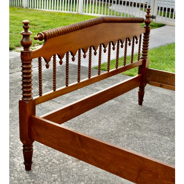 Vintage Unique Full Size Americana Style Maple Bed | Chairish