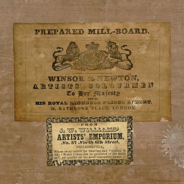 Victorian Oil Painting of a Cow & Calf, Dated 1854, Pastoral Farm Scene ...