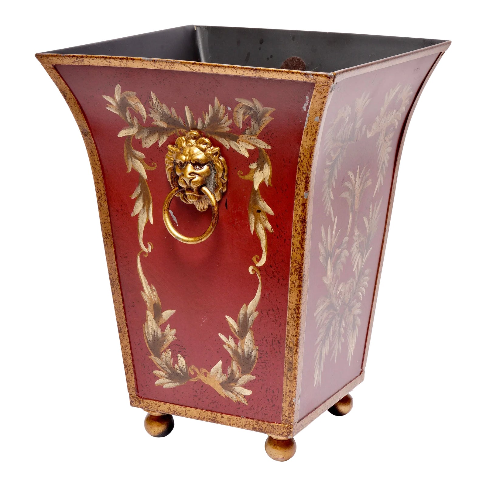 2000s French Tole Flared Cachepot Planter | Chairish