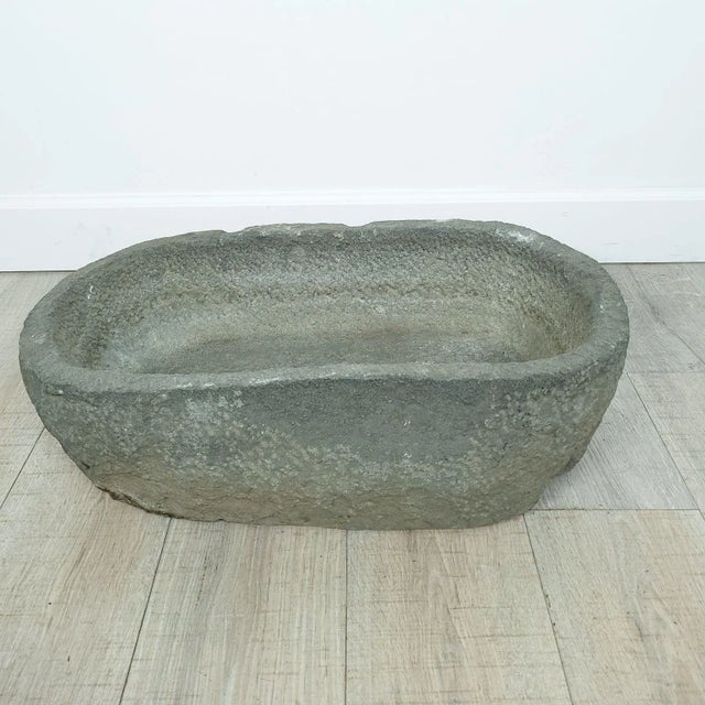 Granite Stone Large Japanese Water Trough, 18th/19th Century | Chairish