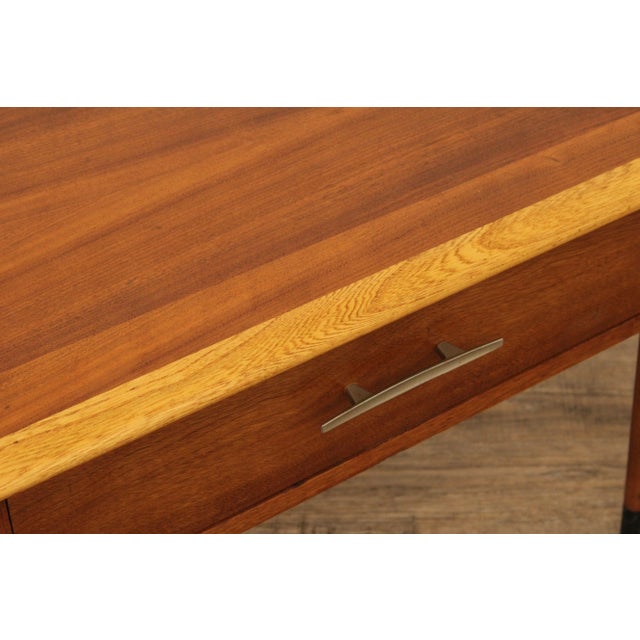 Lane Acclaim Mid Century Modern Walnut Side Table with Drawer | Chairish