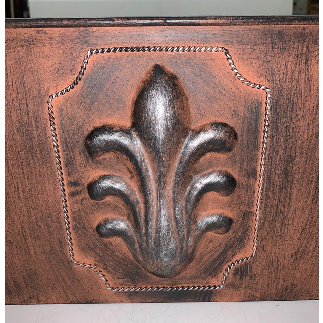 Large Rustic Metal Planter | Chairish