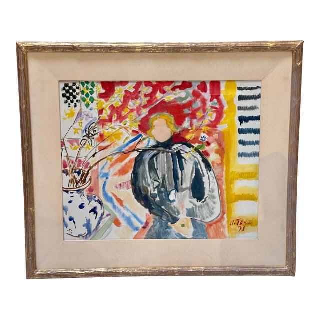 Original Andrea Tana Impressionist Abstract Oil Painting | Chairish