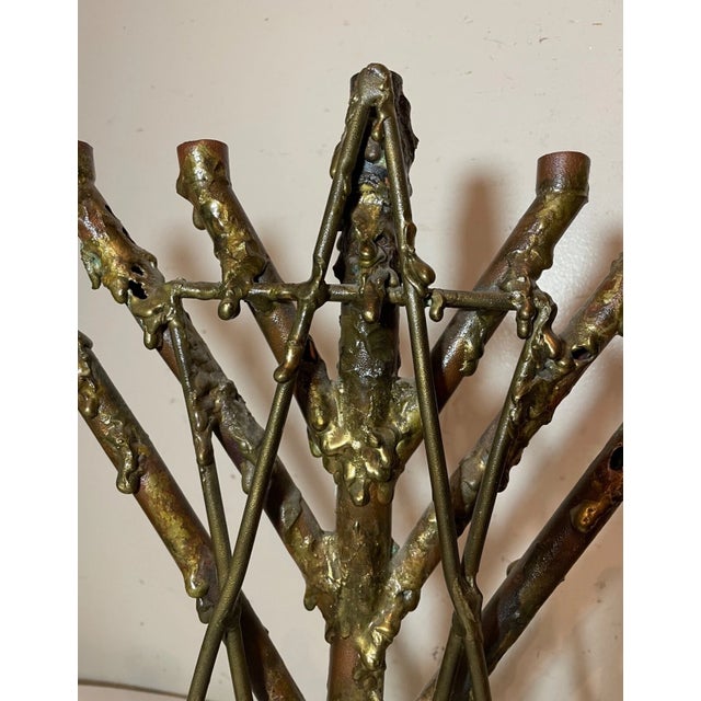 Share Vintage Handmade Brass Copper Signed Brutalist Jewish Judaica ...