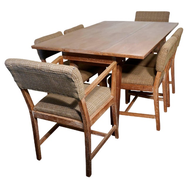 Limed oak extending dining table store