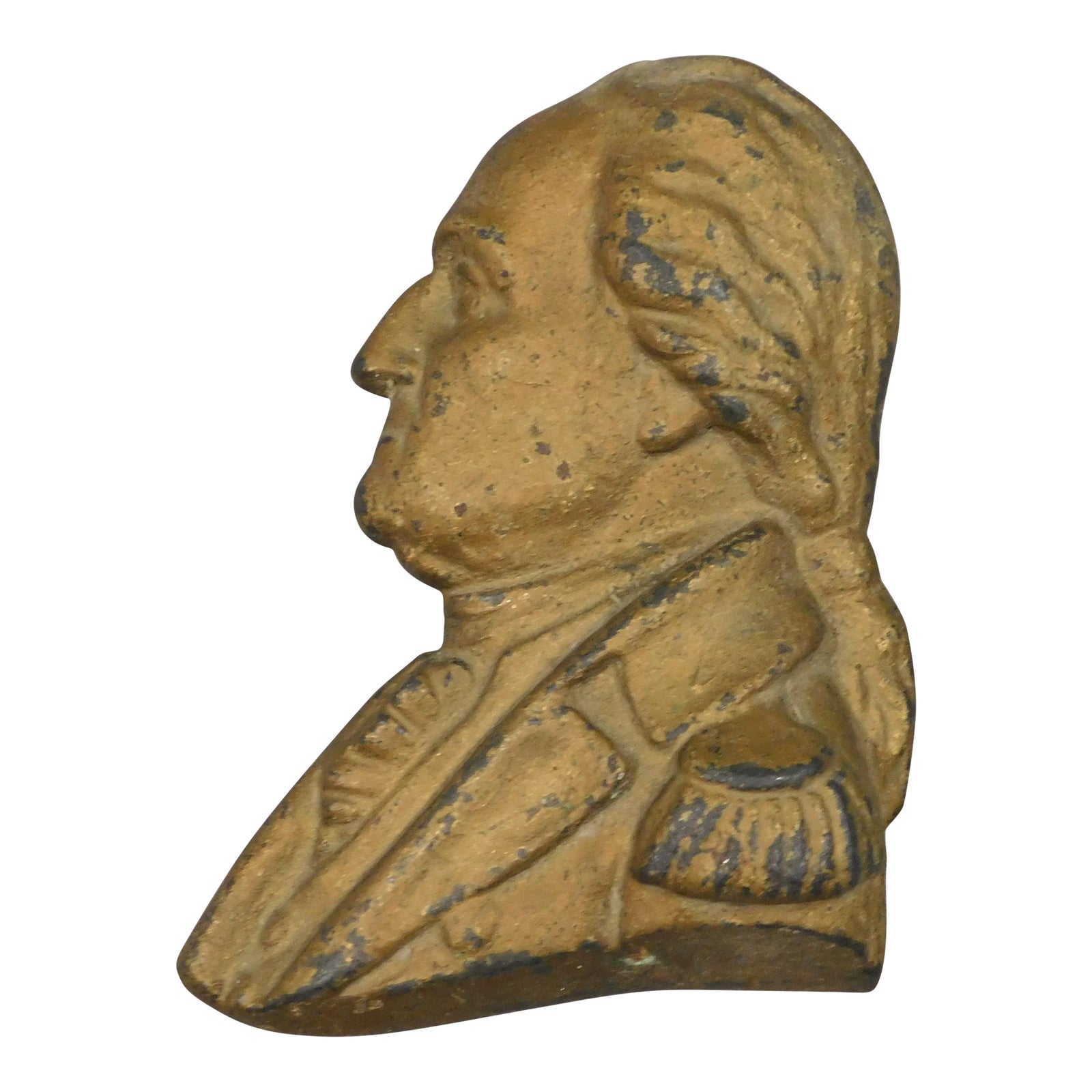 Antique Wall Plaque George Washington Centennial Late 19th C Cast Iron ...