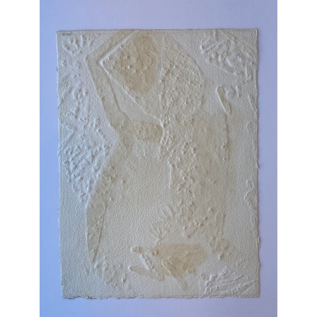 Mid 20th Century Abstract Artist's Proof Collagraph by Afro-Carribean ...